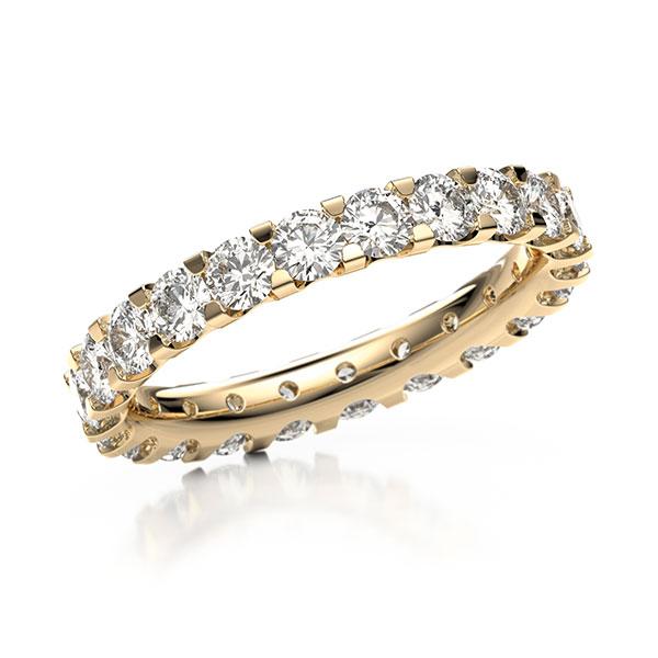 memoire/diamond ring in Rosé gold 14K (585/1000) completely set with ...