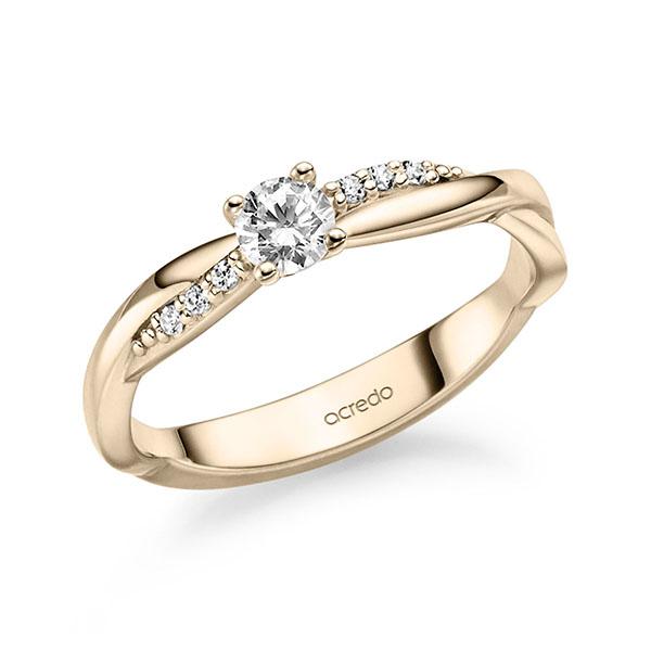 Verlobungsring in Signature Gold 585 mit zus. 0,248 ct. Brillant tw, si von acredo | A-19WBVH-X5 ...